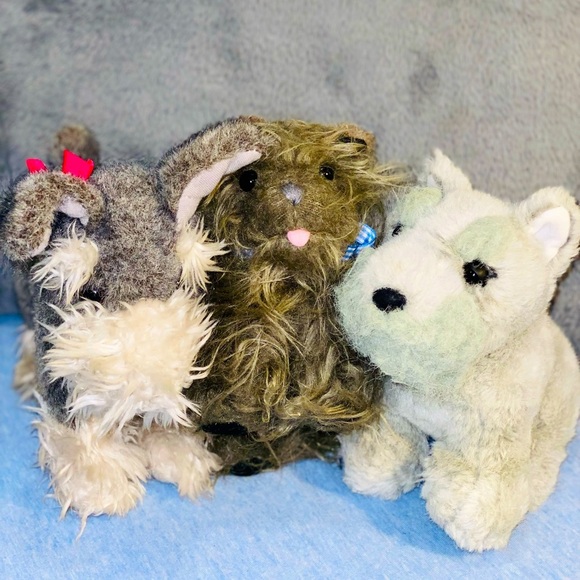 GANZ | Toys | Three Plush Stuffed Dogs Bundlelot Schnauzers And Toto ...